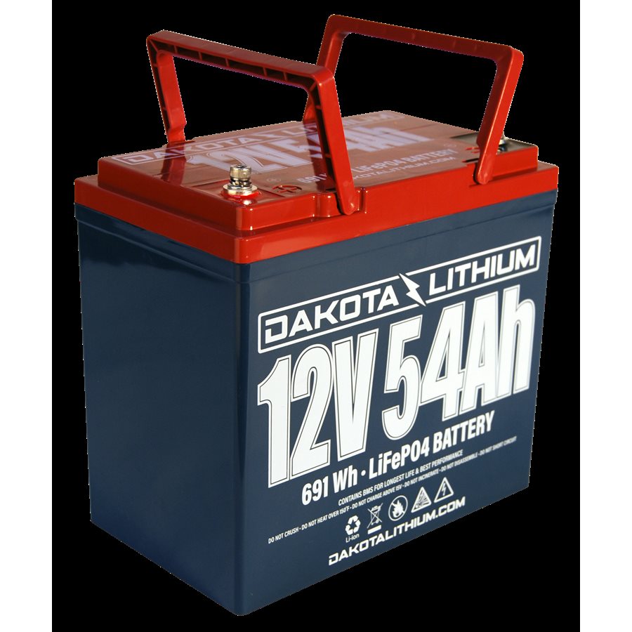 Dakota Lithium 12v 54aH Deep Cycle Battery
