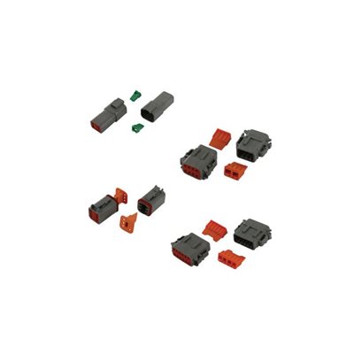 3-Way Receptacle; DTM-Series Housings+Wedgelocks (#DTM04-3P + WM-3P ...